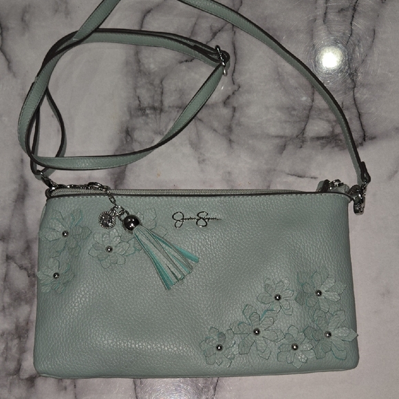 Jessica Simpson | Bags | Jessica Simpson Mint Floral Crossbody Bag ...